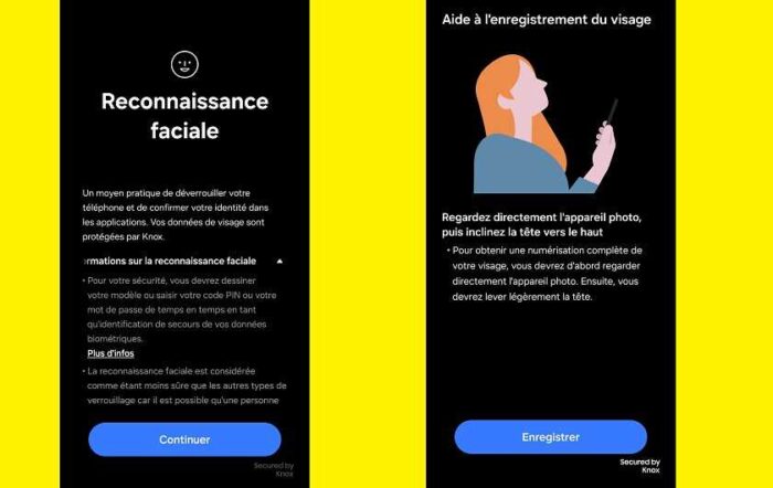 Comment activer la reconnaissance faciale sur Android